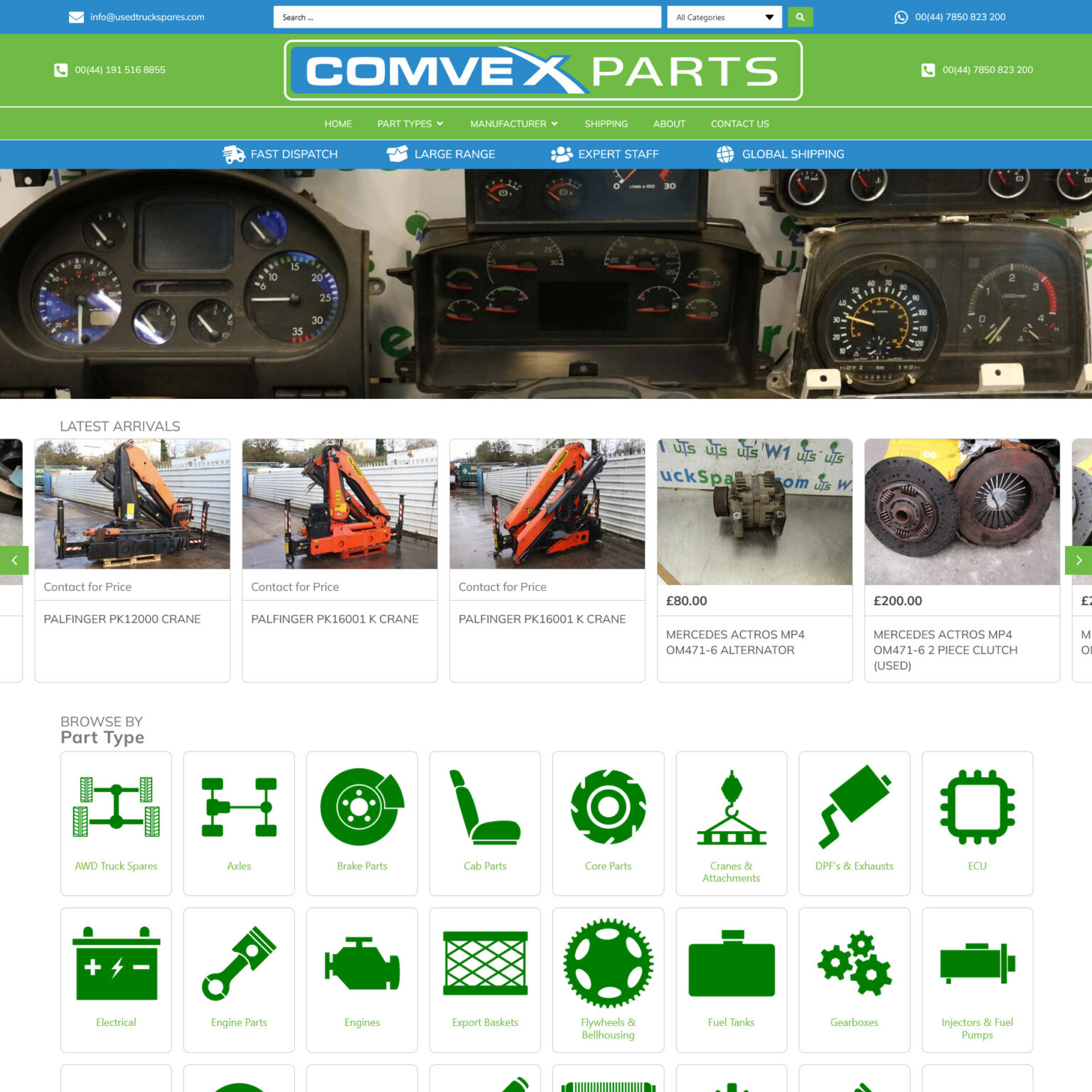 Comvex Group - UK Truck, 4×4, Used Spares, Plant & Machinery exporter